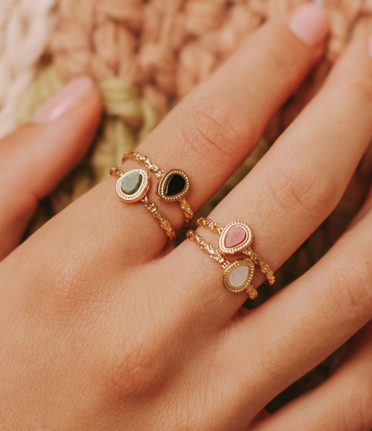 Bague Pierres Naturelles - Bijoux Cailloux