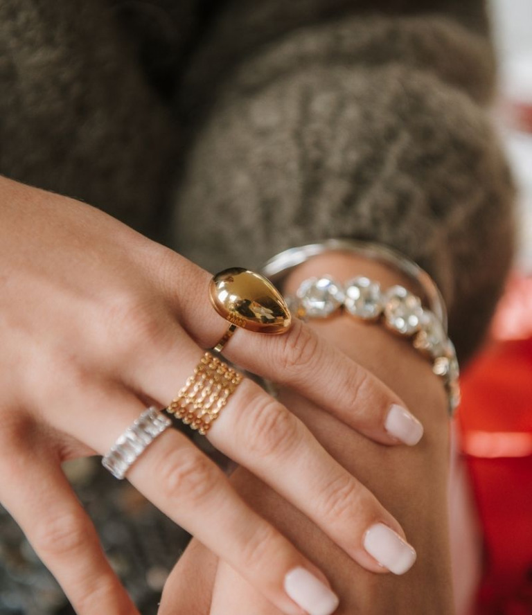 Bague Bague Goutte D'eau - Bijoux Cailloux